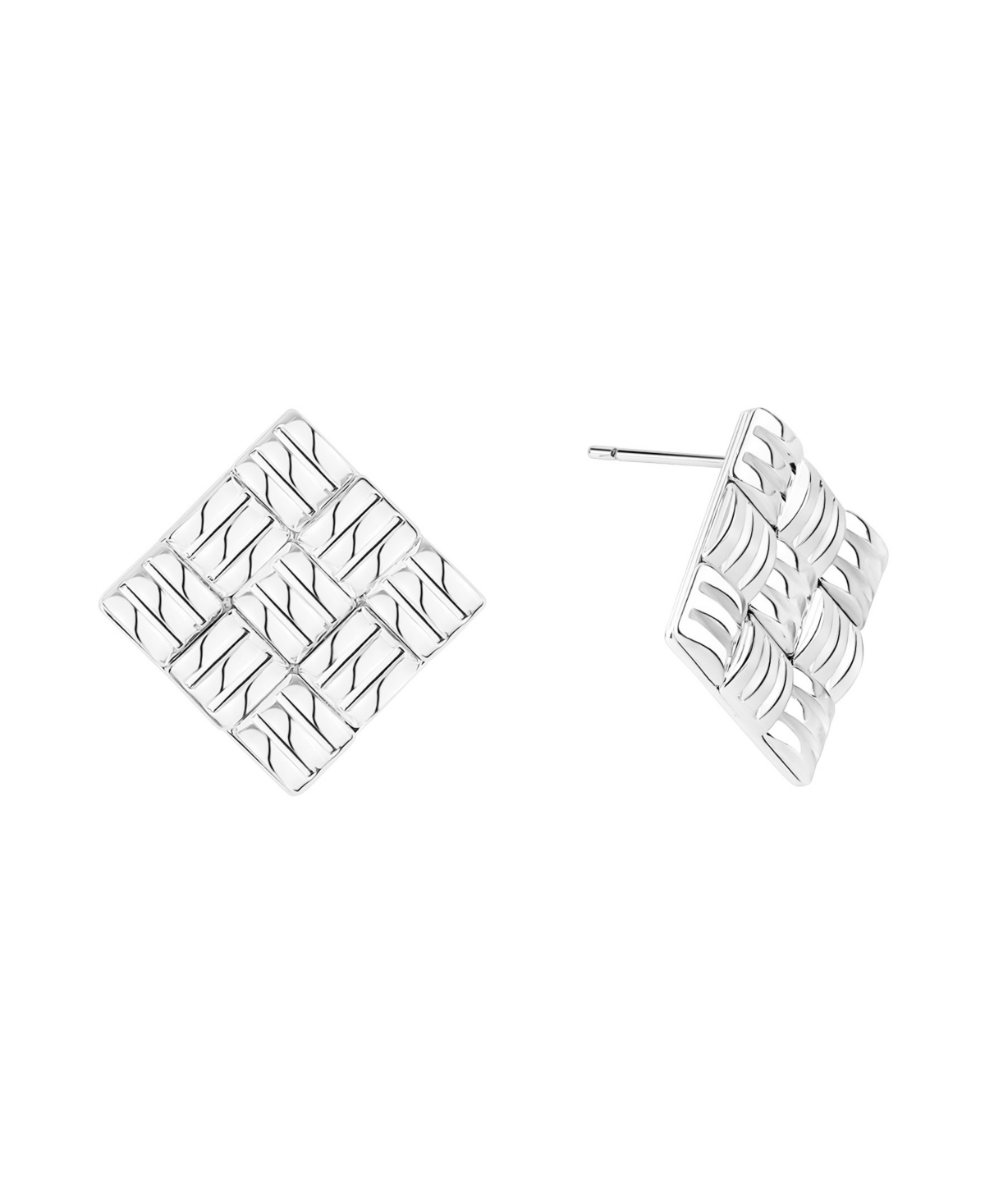 Click here for And Now This Diamond Shaped Post Earrings - Fine s... prices