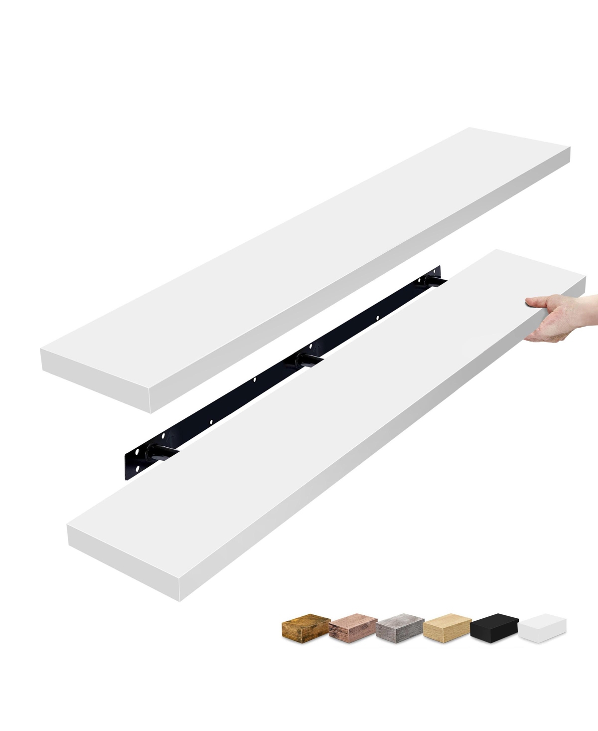 Click here for Sorbus 2-Pack 55" Wall Mounted Floating Shelv... prices