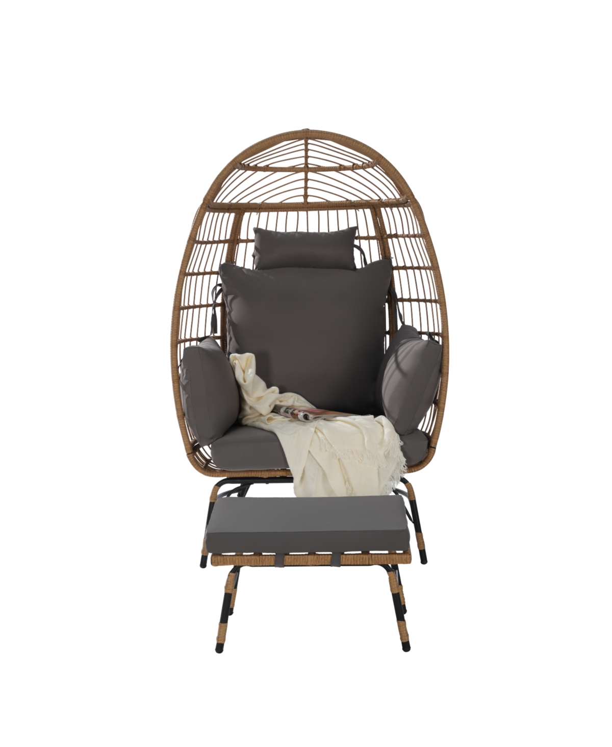 Click here for Streamdale Furniture Oversized Wicker Egg Chair wi... prices