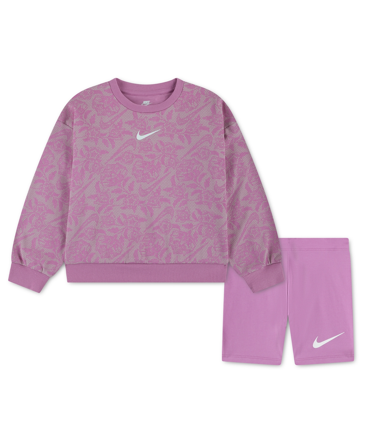 Click here for Nike Girls 4-6X Lace It Up Crewneck Top and Shorts... prices