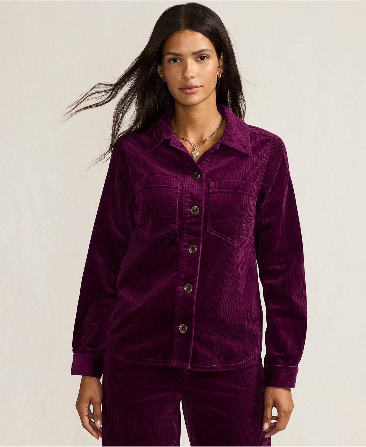 Click here for Lands End Womens Wide Wale Corduroy Shirt Jacket -... prices