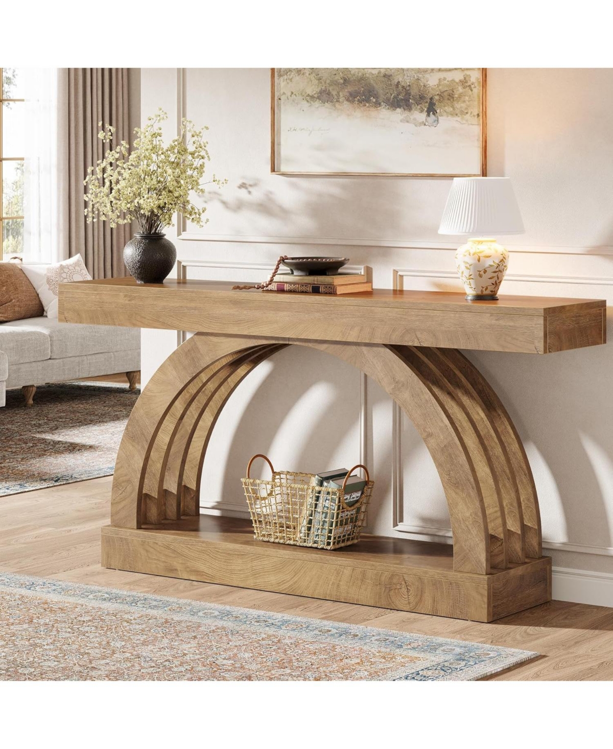 Click here for Tribesigns Entryway Table  2-Tier Sofa Table Behin... prices