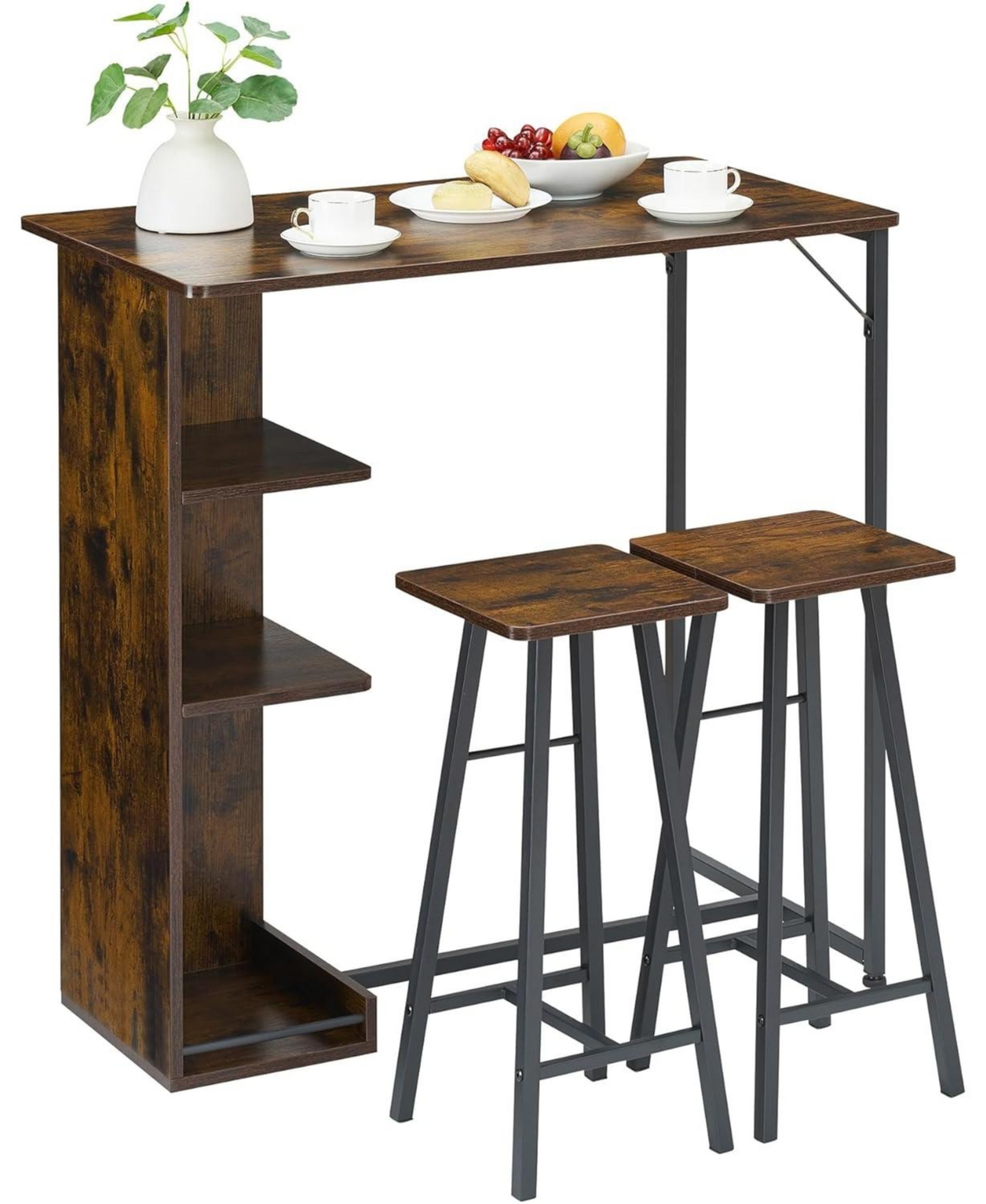 Click here for gaomon Bar Table and 2 Chairs Set  3 Piece Dining... prices