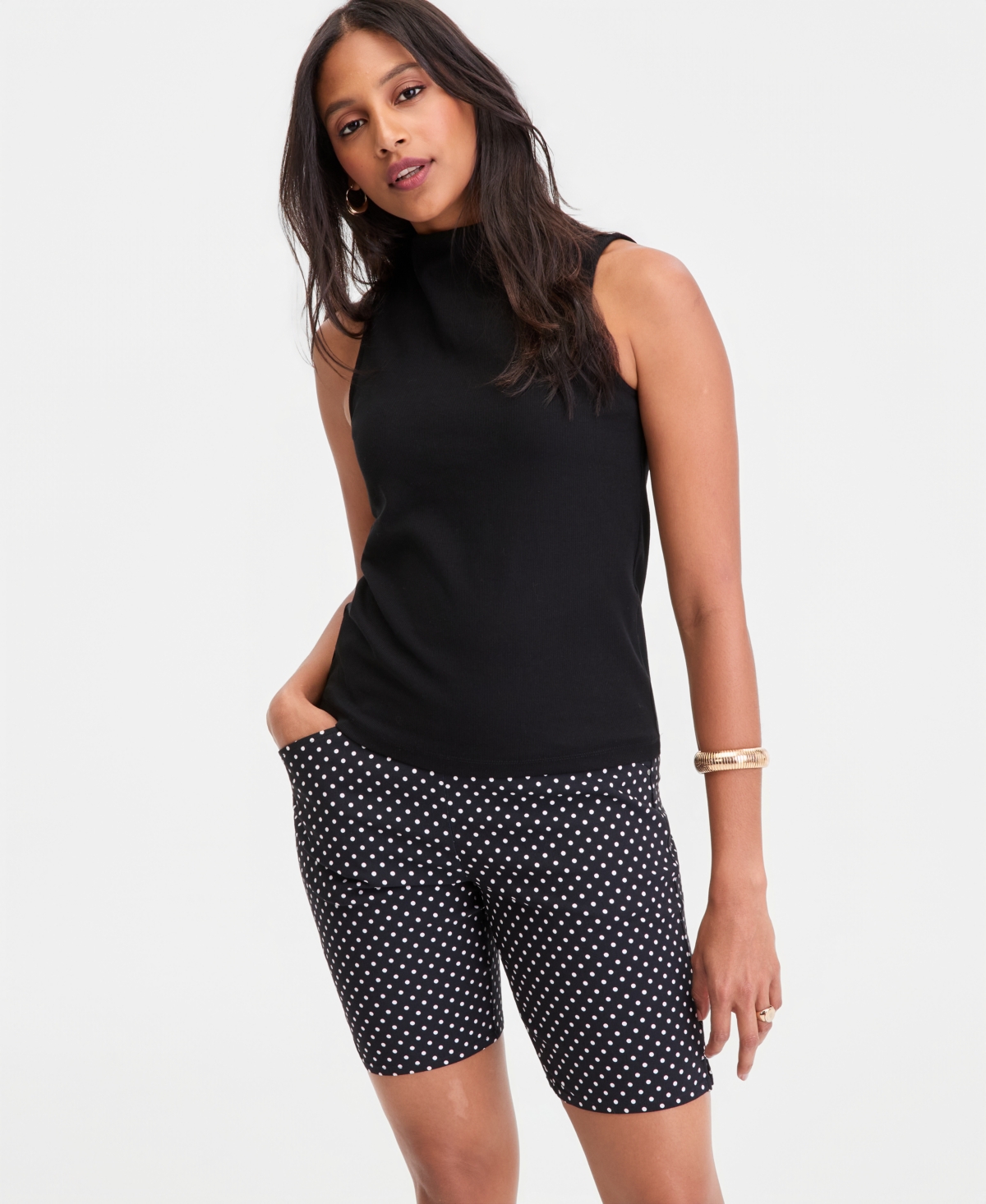 Click here for I.n.c. International Concepts Womens High-Neck Rib... prices