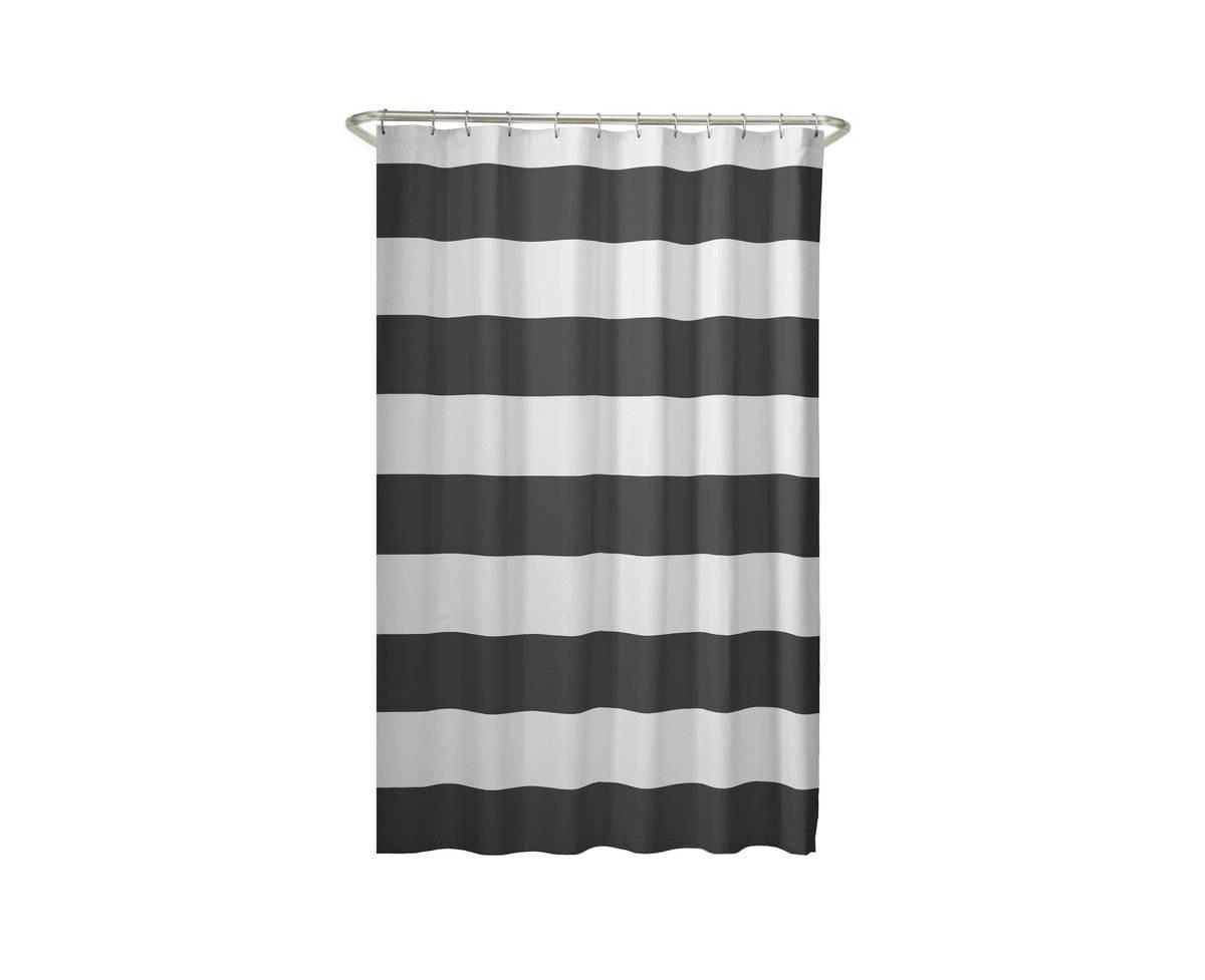 Click here for Slickblue 72 x 70 inch Polyester Striped Shower Cu... prices