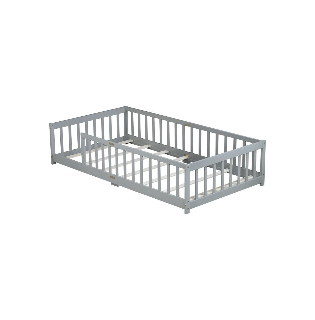 Click here for Cesicia Twin Size Floor Bed with Safety Fence Rubb... prices