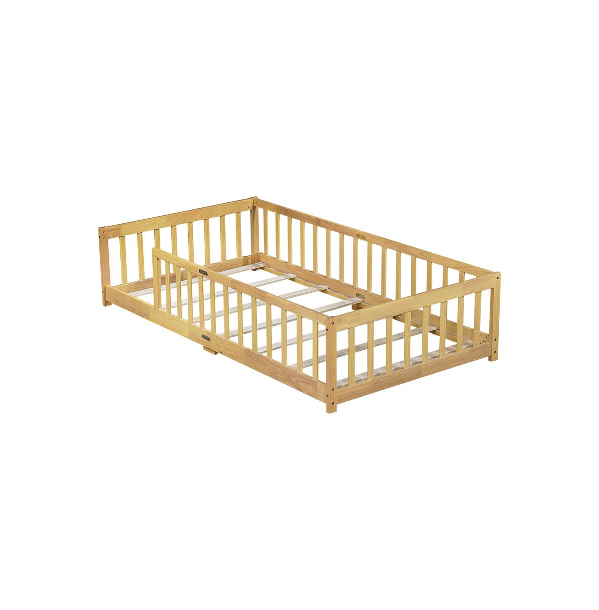Click here for Cesicia Twin Size Floor Bed with Safety Fence Rubb... prices