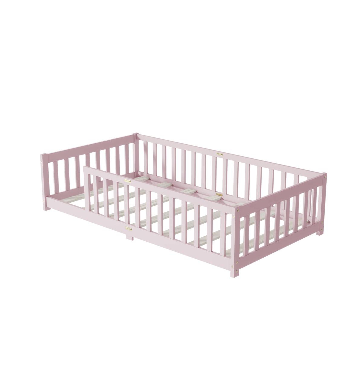 Click here for Cesicia Twin Size Floor Bed with Safety Fence Rubb... prices