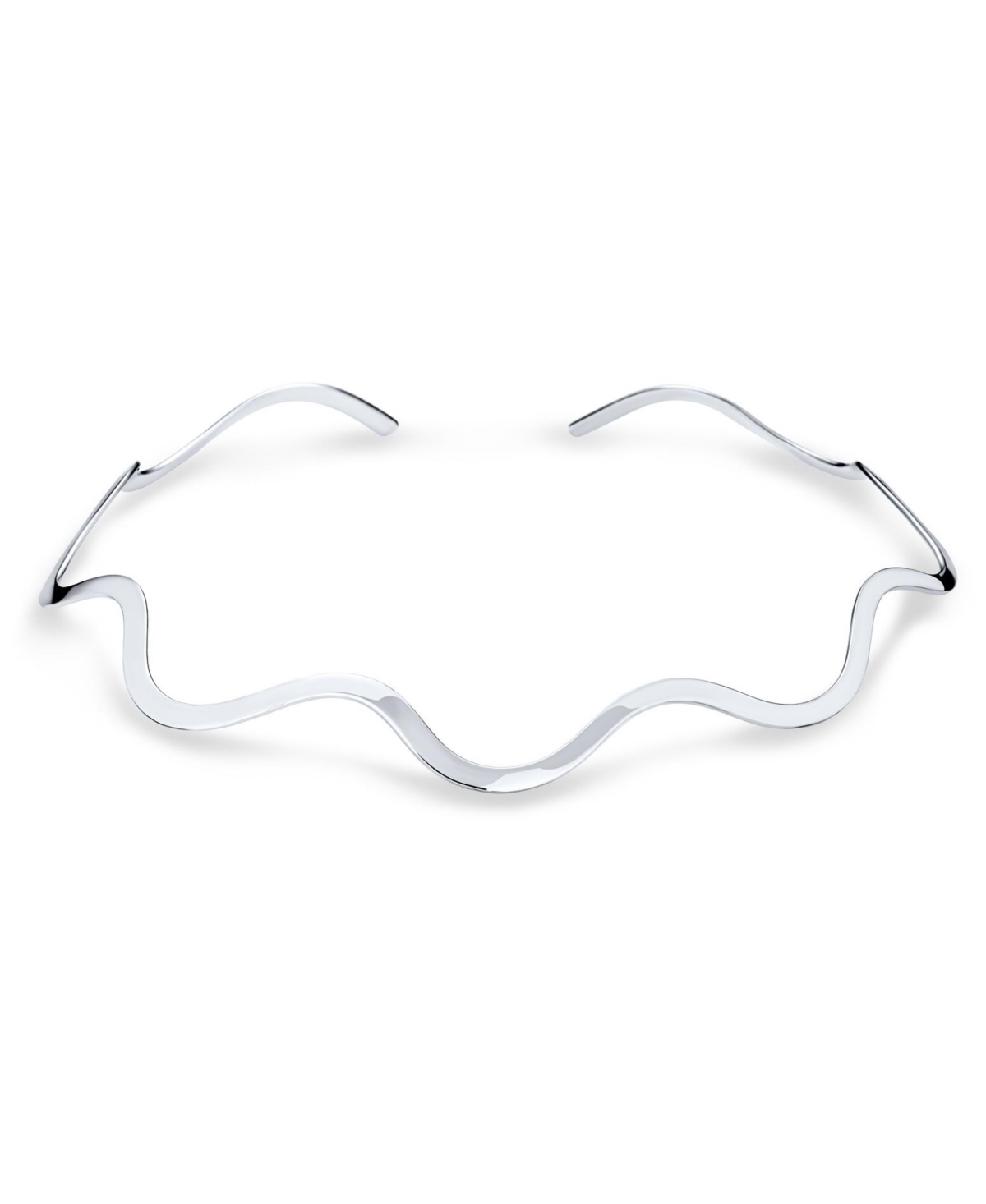 Click here for Bling Jewelry Wave Zig Zag Geometric Collar Choker... prices