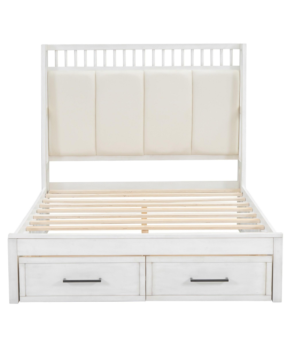 Click here for Boyel Living Full Size Wood Platform Bed with Upho... prices