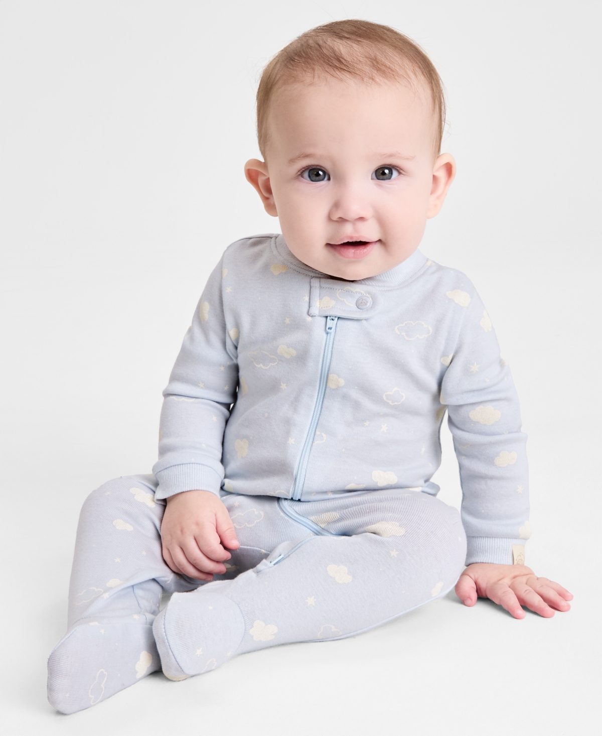 Click here for First Impressions Baby Boys Cloud-Print Coveralls... prices
