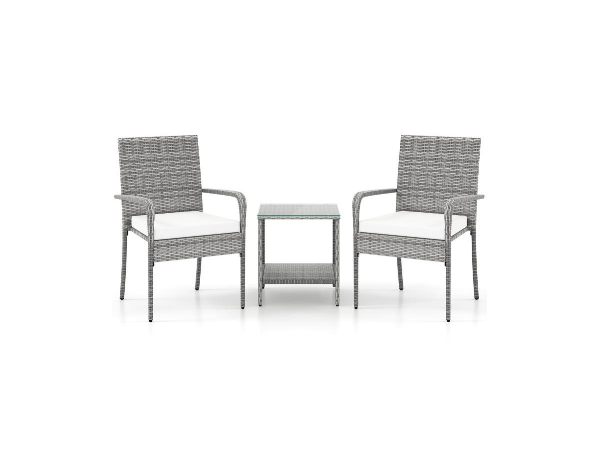 Click here for Slickblue Outdoor 3-Piece Furniture Set with Cushi... prices