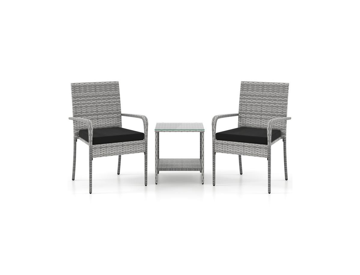 Click here for Slickblue Outdoor 3-Piece Furniture Set with Cushi... prices