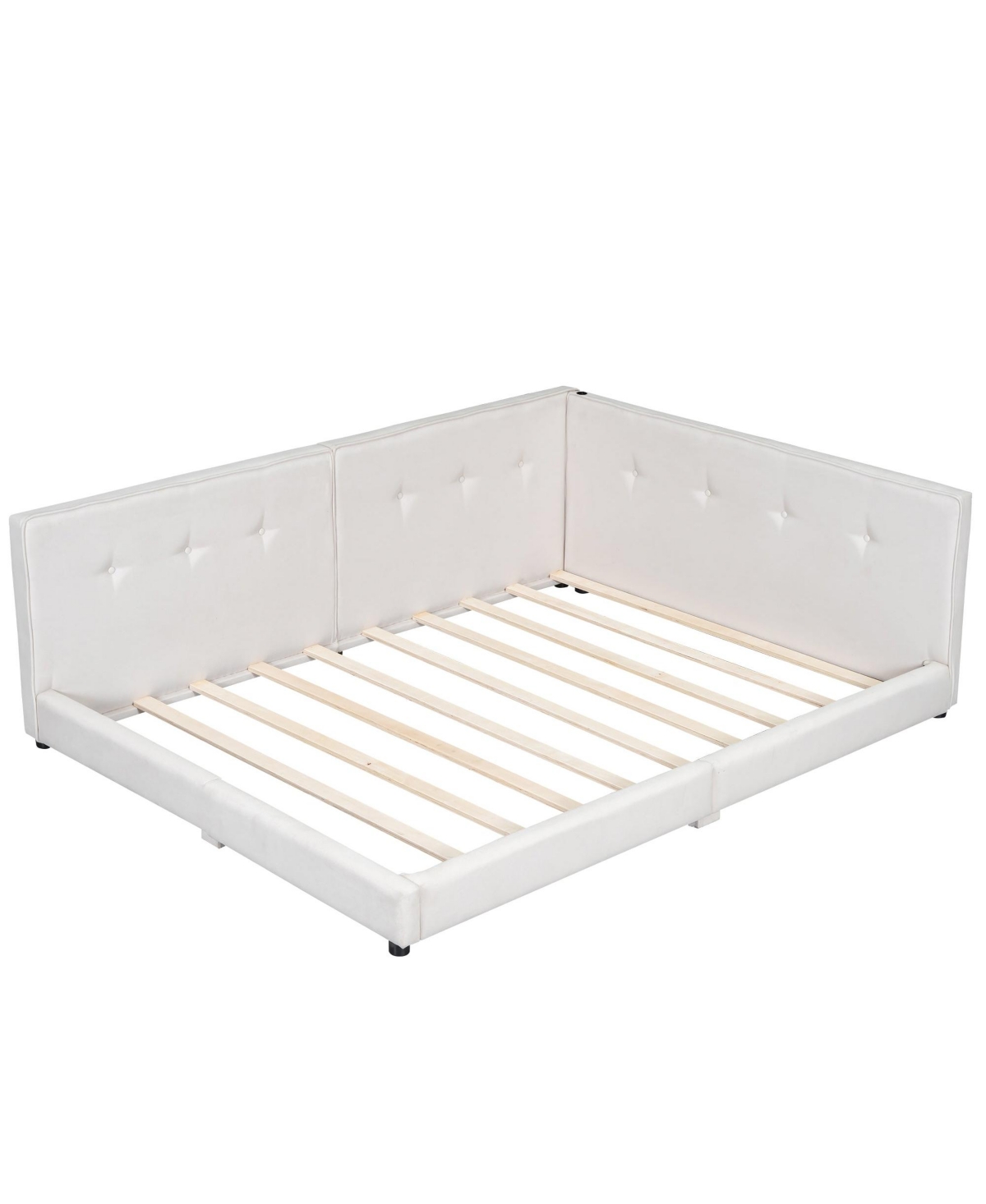 Click here for Boyel Living Upholstered Full Size Platform Bed Wi... prices