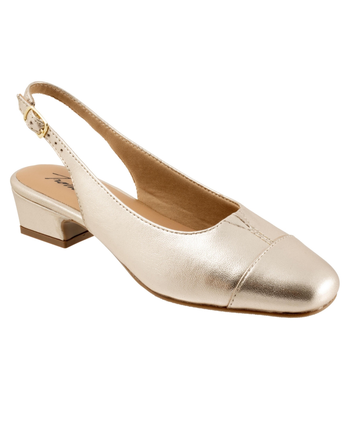 Click here for Trotters Womens Dea Pump - Champagne prices