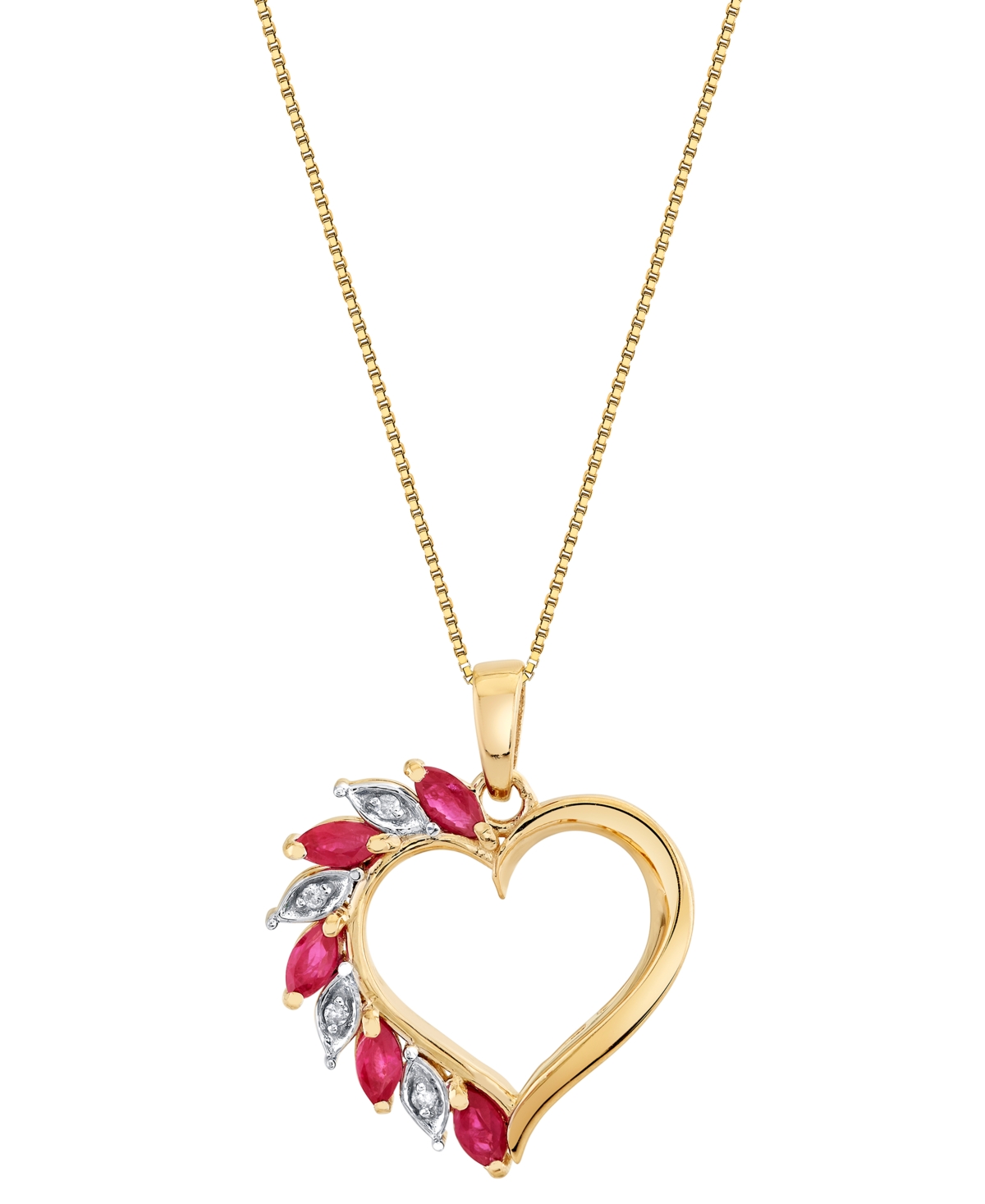 Click here for Macys Ruby (5/8 ct. t.w.) & Diamond Accent Pendant... prices