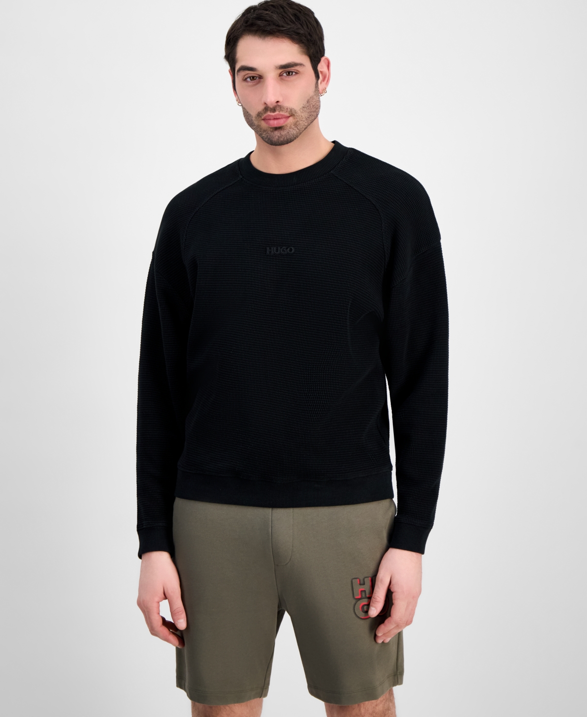 Click here for Hugo by Hugo Boss Mens Dafflyn Sweater - BLACK prices