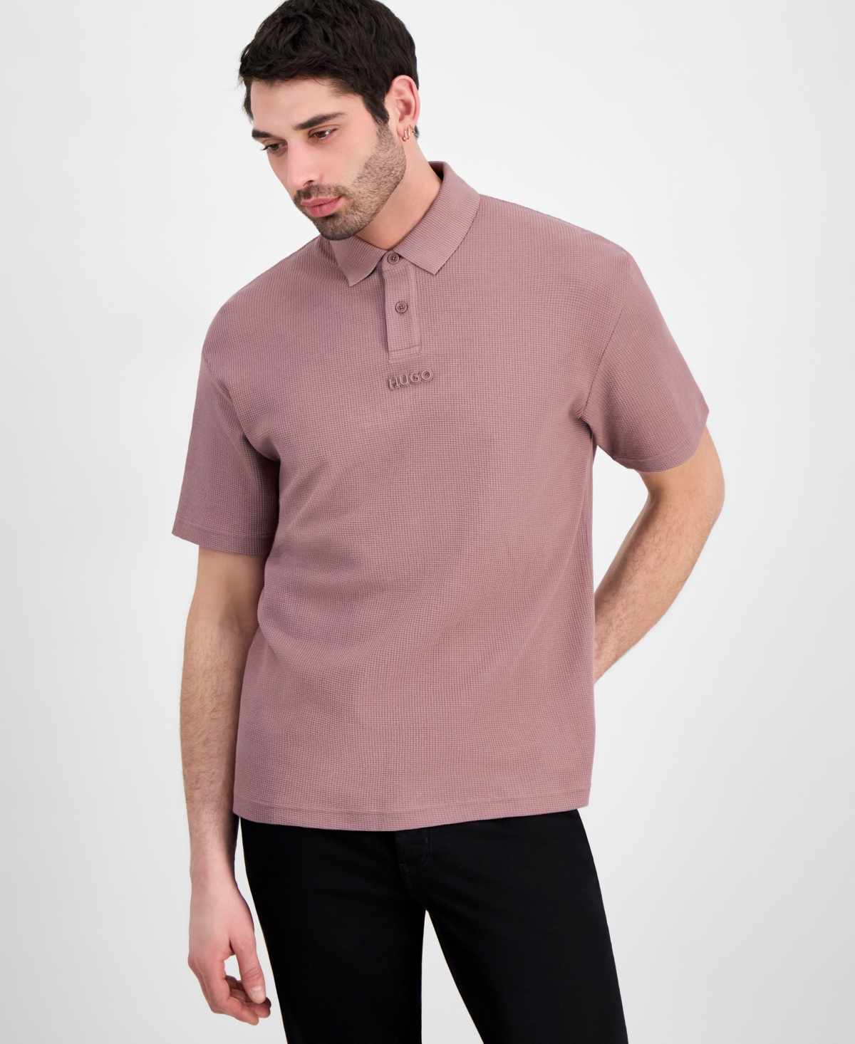 Click here for Hugo by Hugo Boss Mens Diffys Polo Shirt - Dusty P... prices