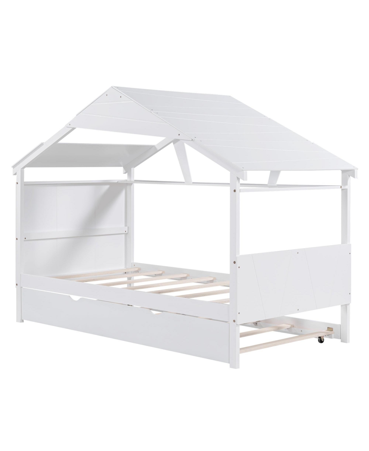 Click here for Wood Twin Size House Bed with Trundle and Storage... prices