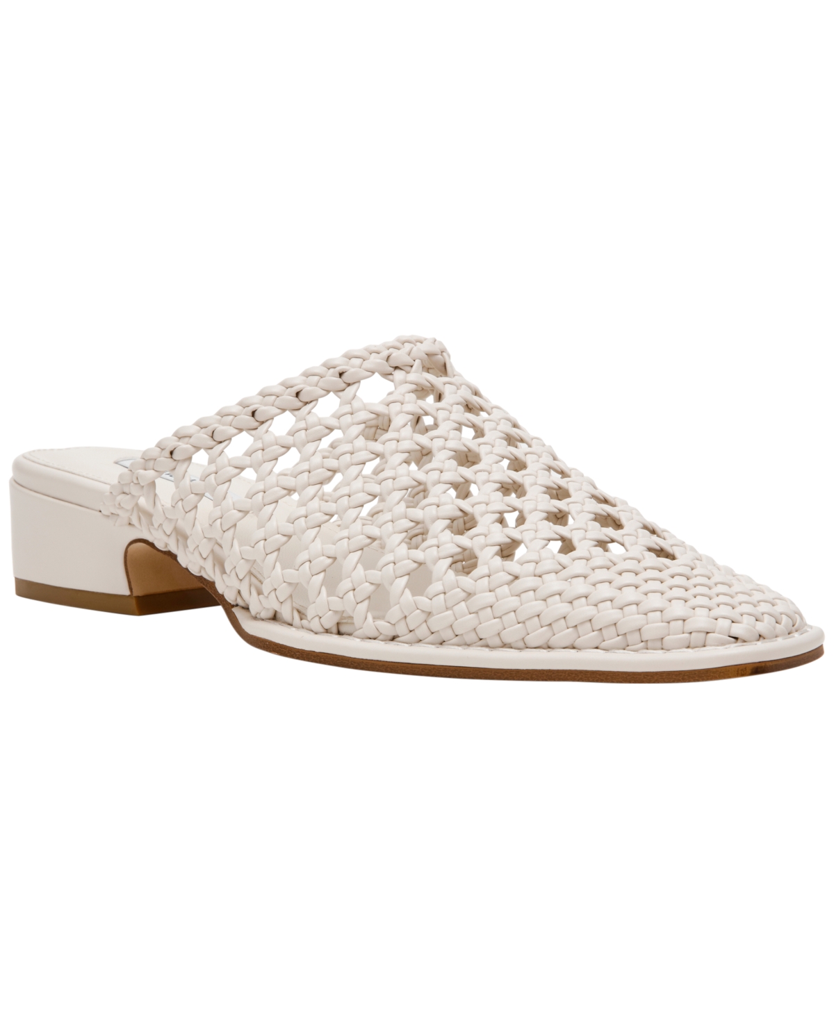 Click here for Steve Madden Womens Dessa Slip-On Mules - Bone Wov... prices