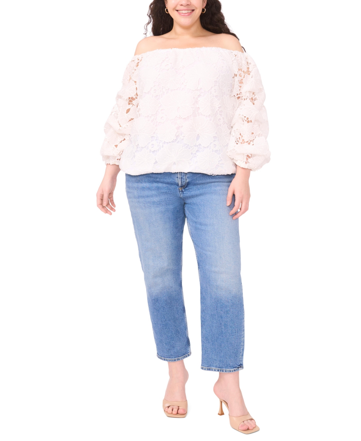 Click here for Vince Camuto Plus Size Off-The-Shoulder Top - Ultr... prices