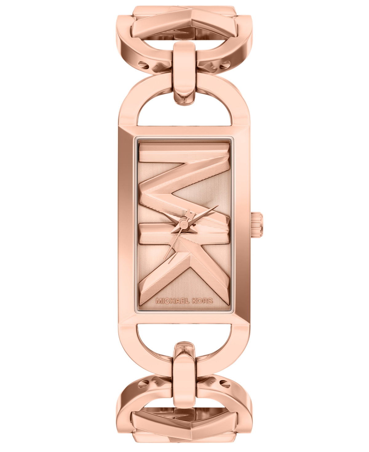 Click here for Michael Kors Womens Empire Three-Hand Rose Gold-To... prices