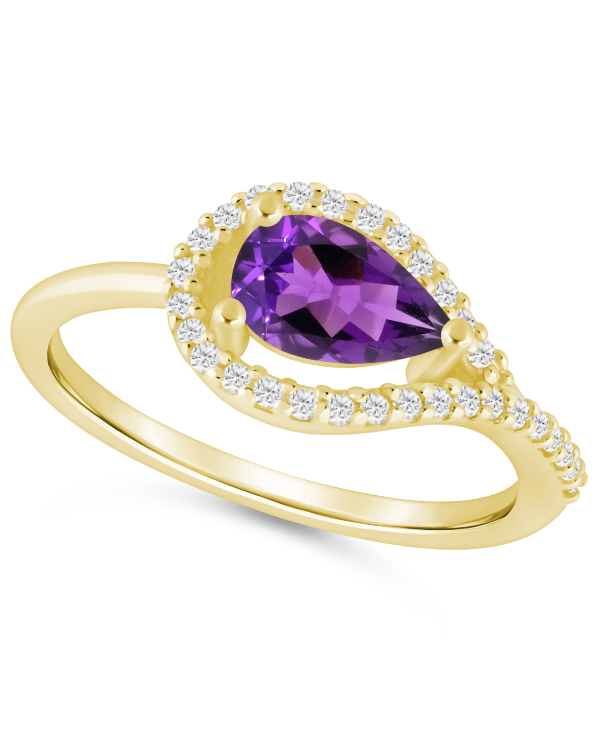 Click here for Macys Gemstone and Diamond Ring (1/5 ct. t.w.) in... prices