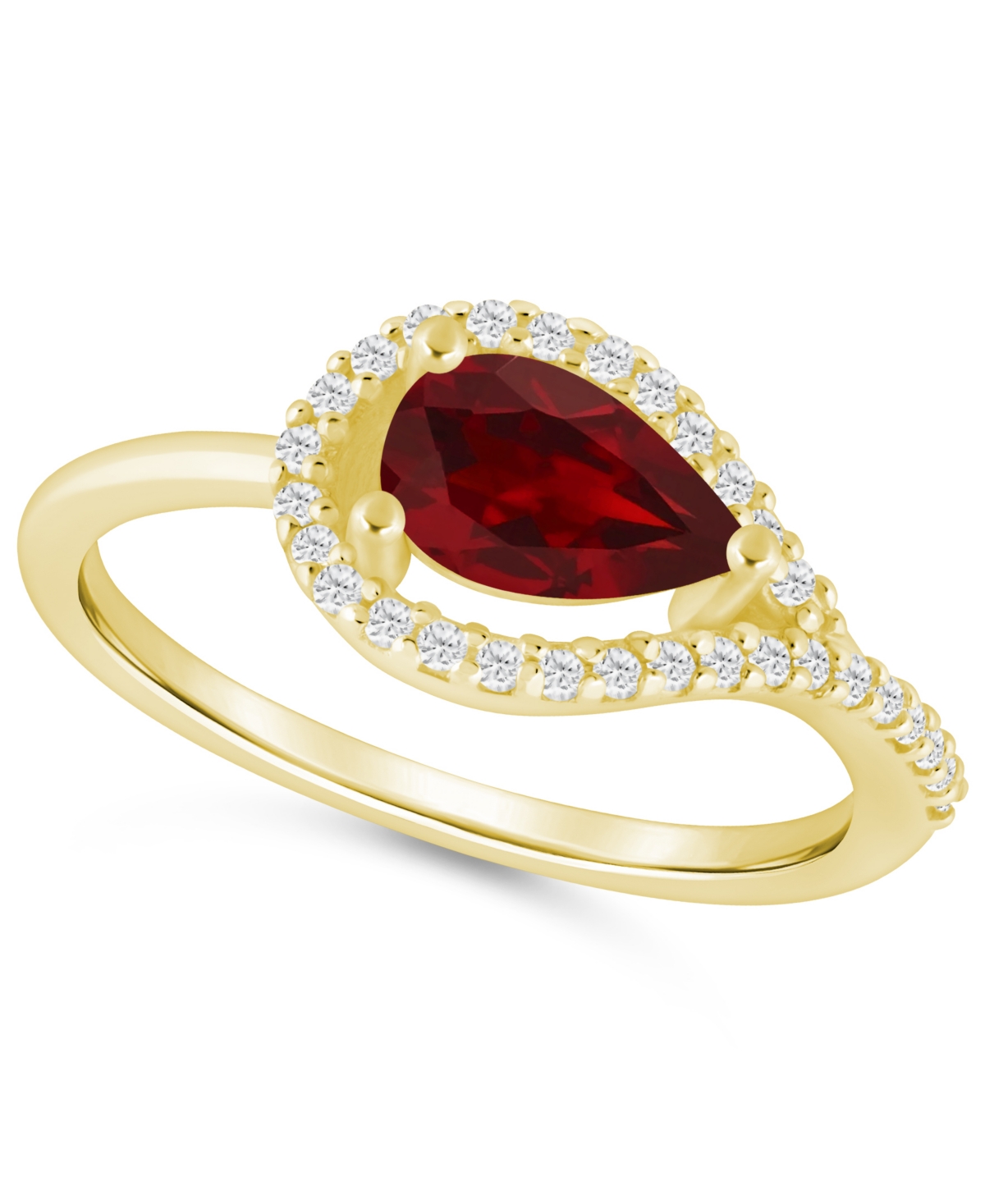 Click here for Macys Gemstone and Diamond Ring (1/5 ct. t.w.) in... prices