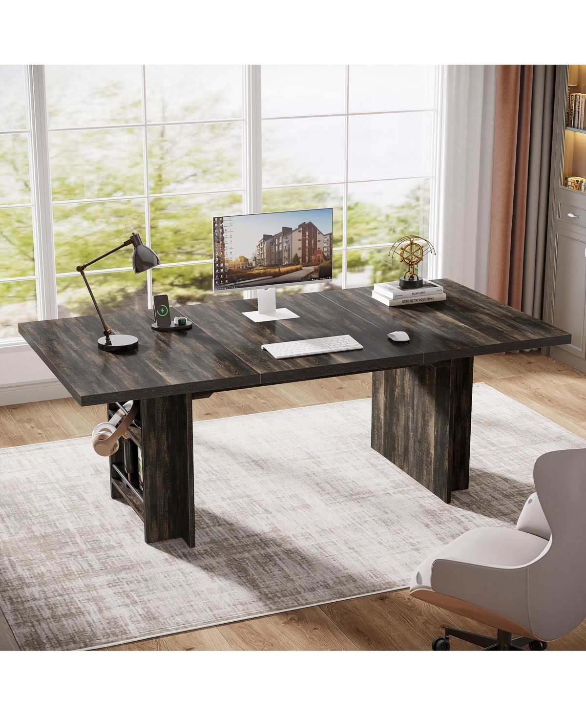 Click here for Tribesigns 63 Inches Office Executive Desk  Home O... prices