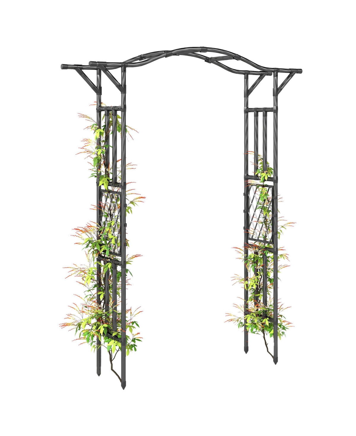 Click here for Outsunny Garden Arch  Garden Arch Trellis with Ext... prices