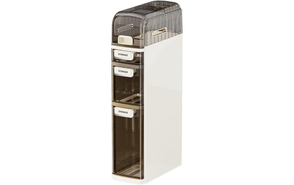 Click here for gaomon Plastic Rack Bathroom Narrow Storage Cabine... prices