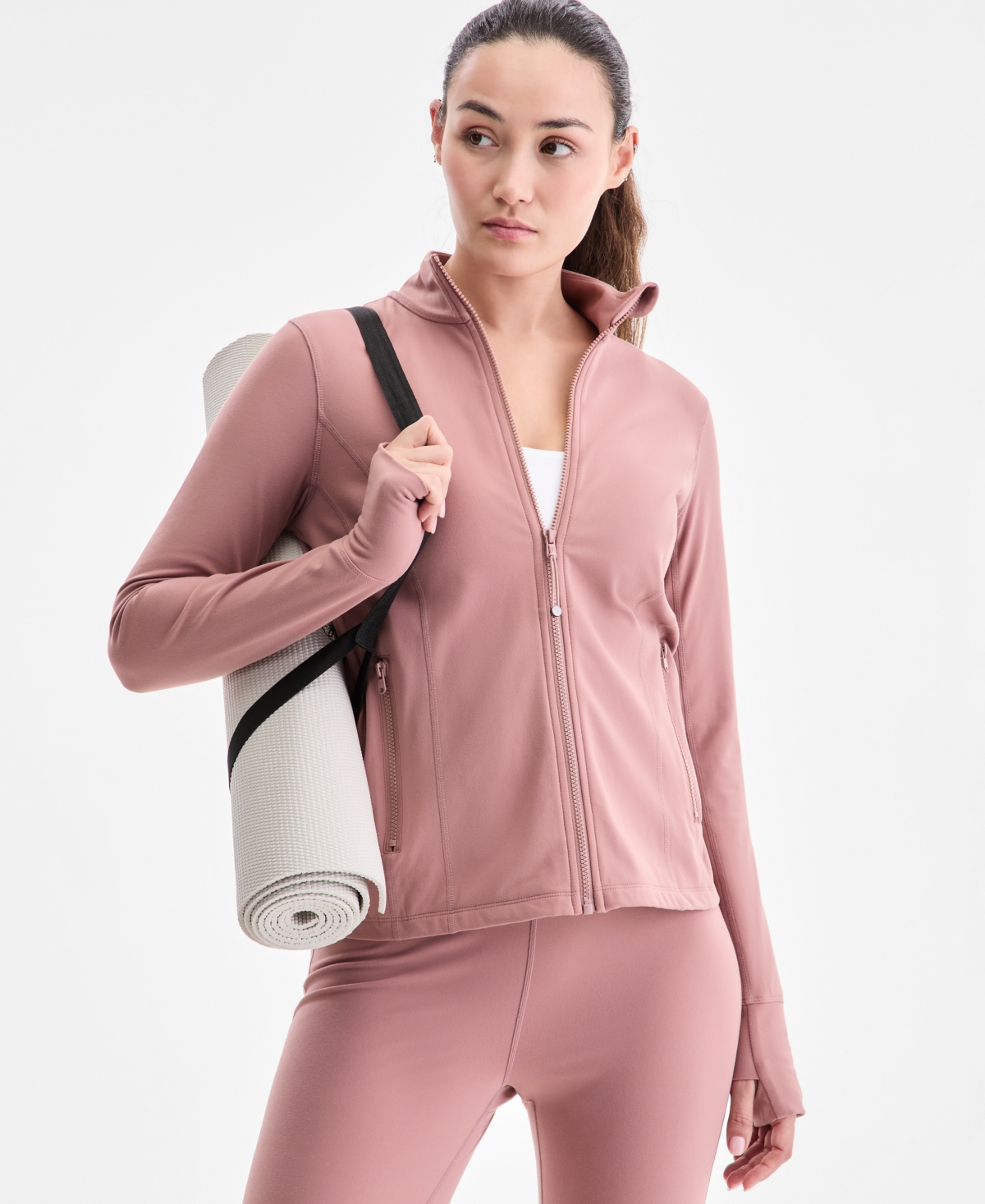 Click here for Id Ideology Womens Studio Full-Zip Jacket  Exclusi... prices