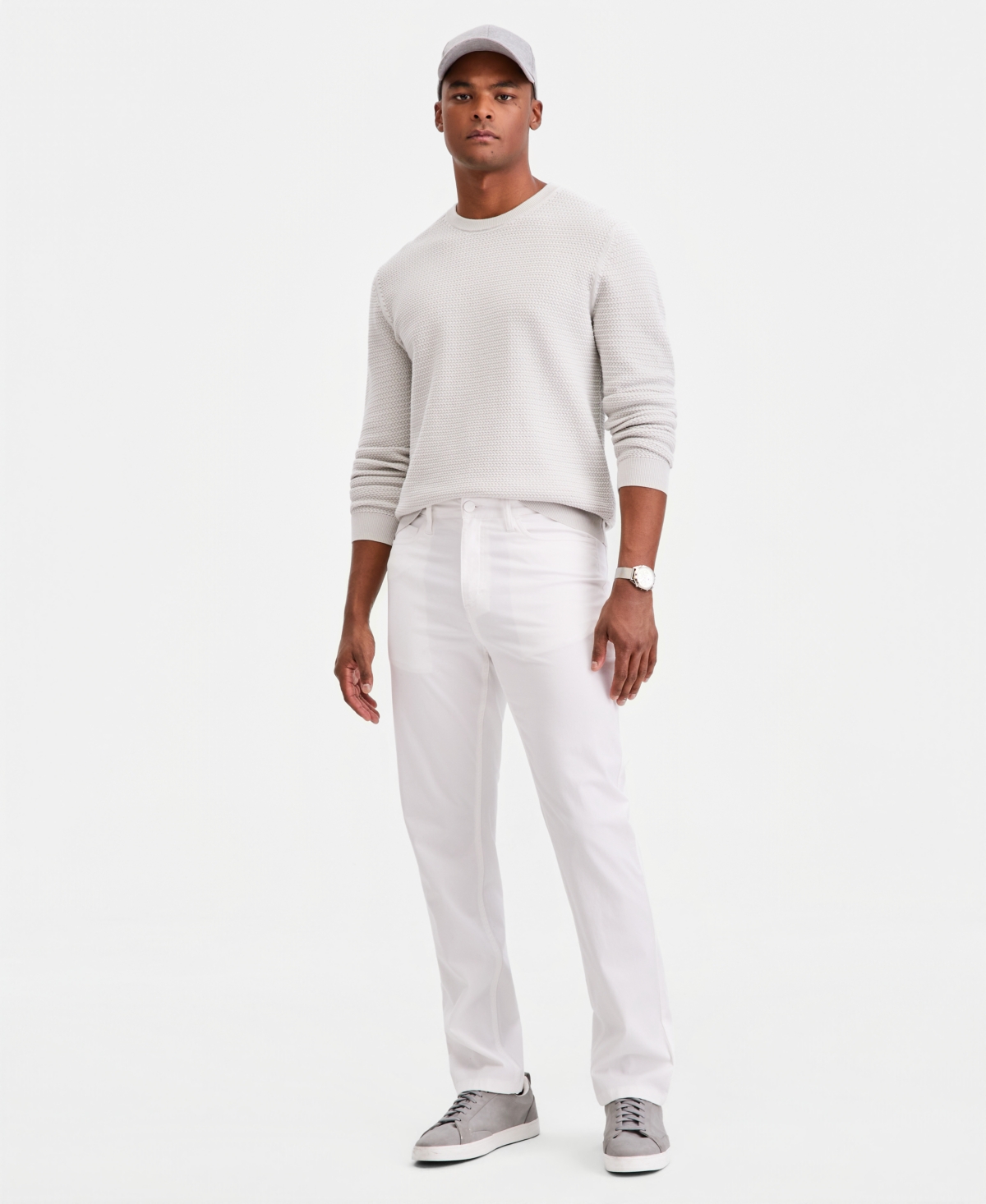 Click here for Alfani Mens Cotton-Blend 5-Pocket Regular-Fit Pant... prices