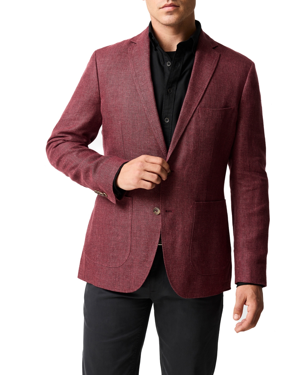 Click here for Rodd Gunn Mens The Cascades Slim Fit Jacket - Oxbl... prices
