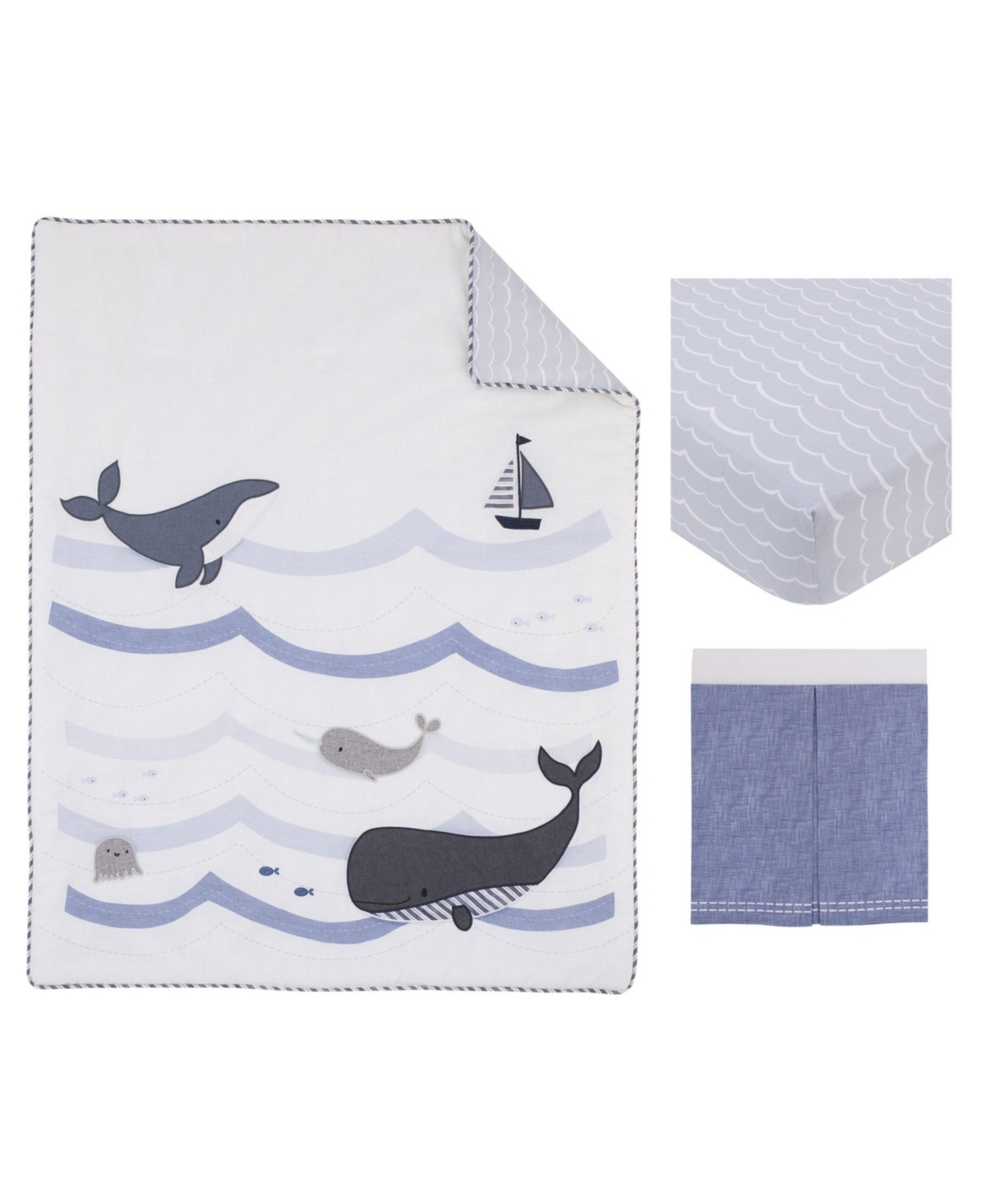 Click here for NoJo Marine Navy  Light Blue  Chambray  and White... prices