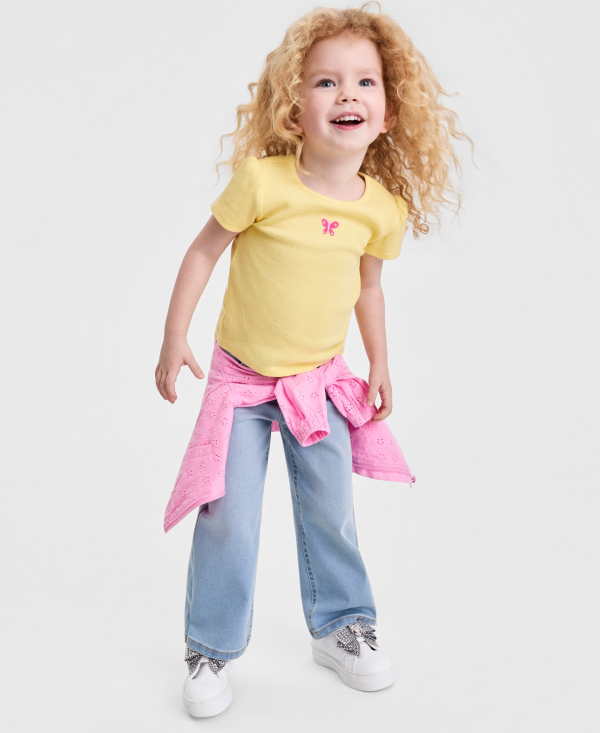 Click here for Epic Threads Girls Toddler 2T-5T Ribbed Embroidere... prices