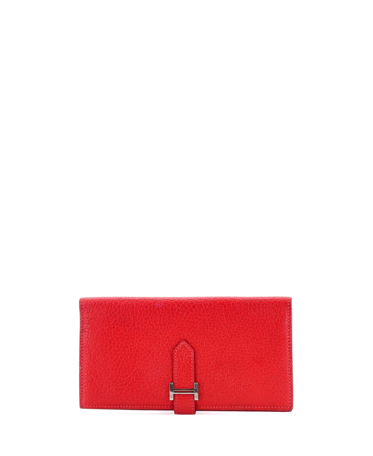 Click here for Pre-Owned Hermes Long Bearn Wallet Chevre Mysore -... prices