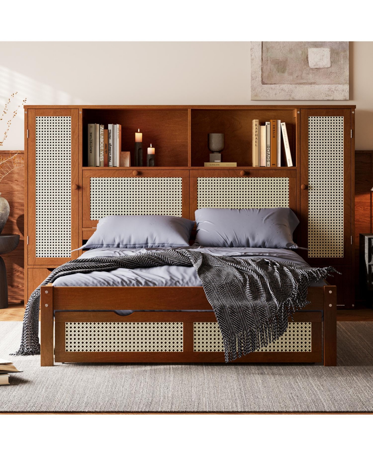 Click here for Streamdale Furniture Wooden Platform Bed with Stor... prices