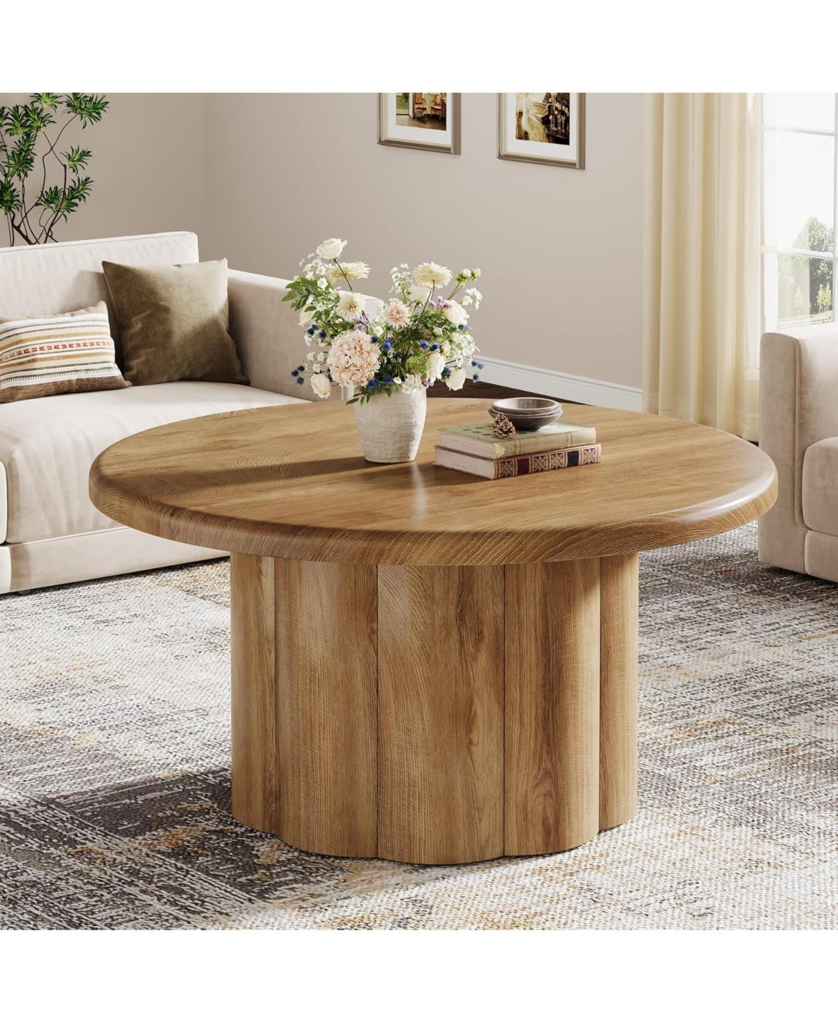 Click here for Tribesigns 31.5" Round Coffee Table for Livin... prices