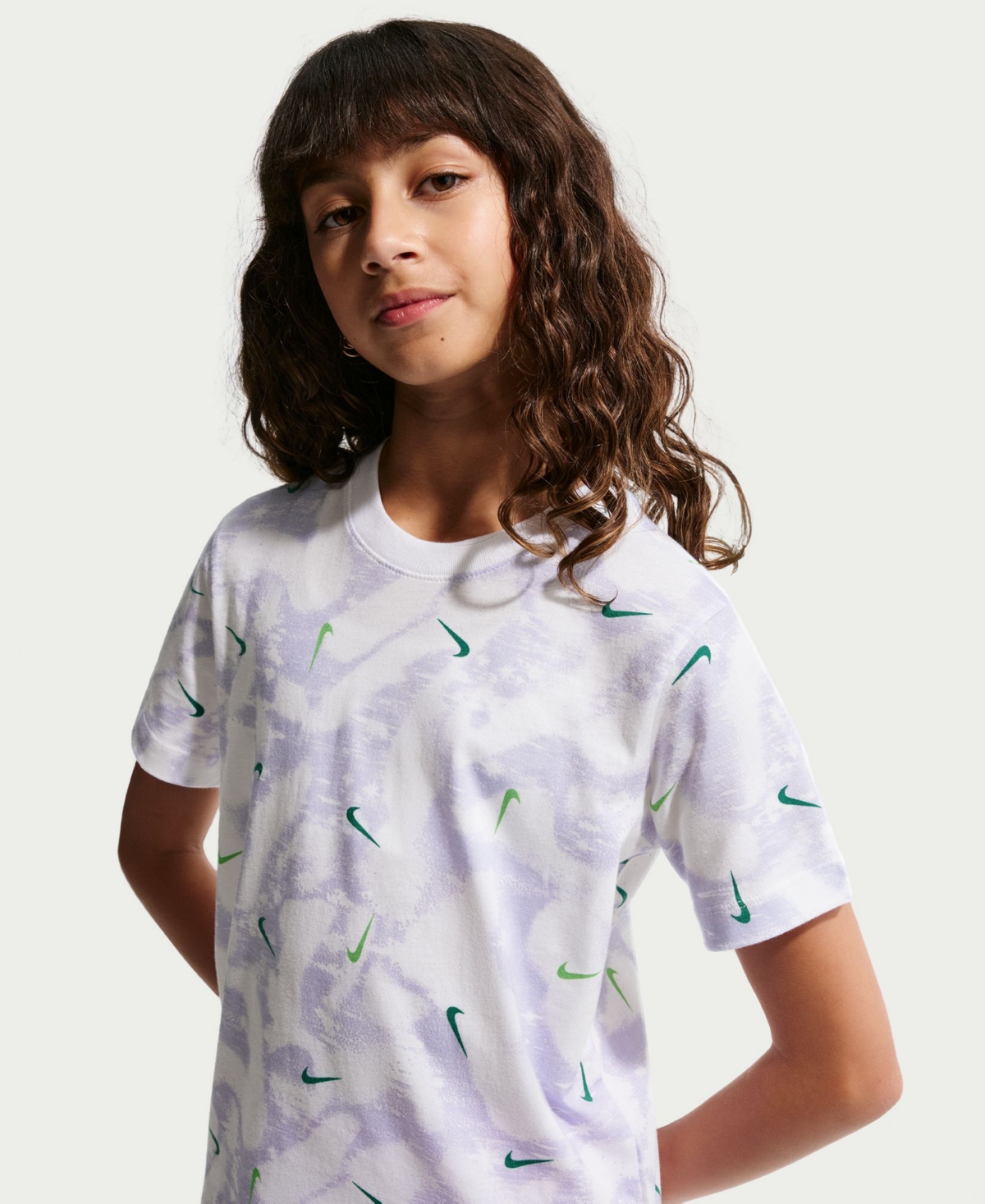 Click here for Nike Girls Sportswear Short-Sleeve Printed T-Shirt... prices