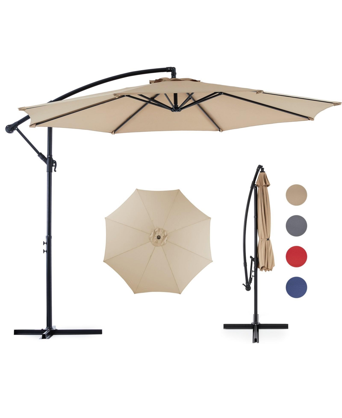 Click here for Flynama 9.8FT Offset Patio Umbrella Hanging Cantil... prices