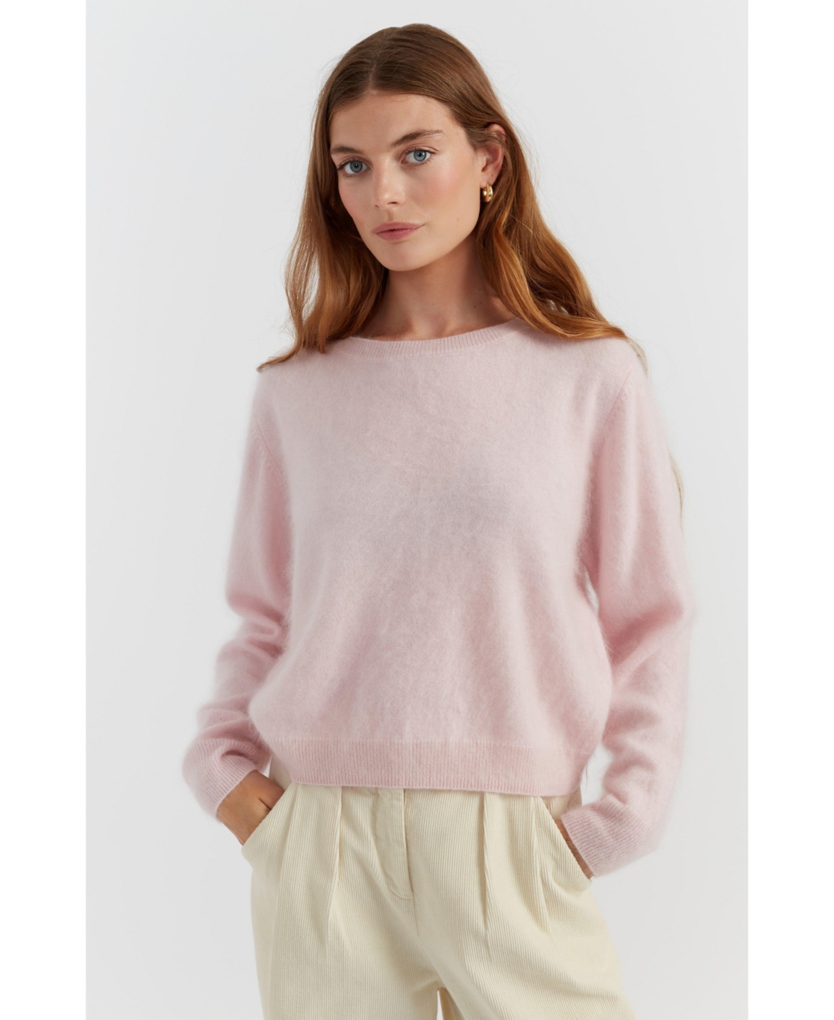 Click here for Chinti & Parker Womens Brushed Cashmere Crewneck S... prices