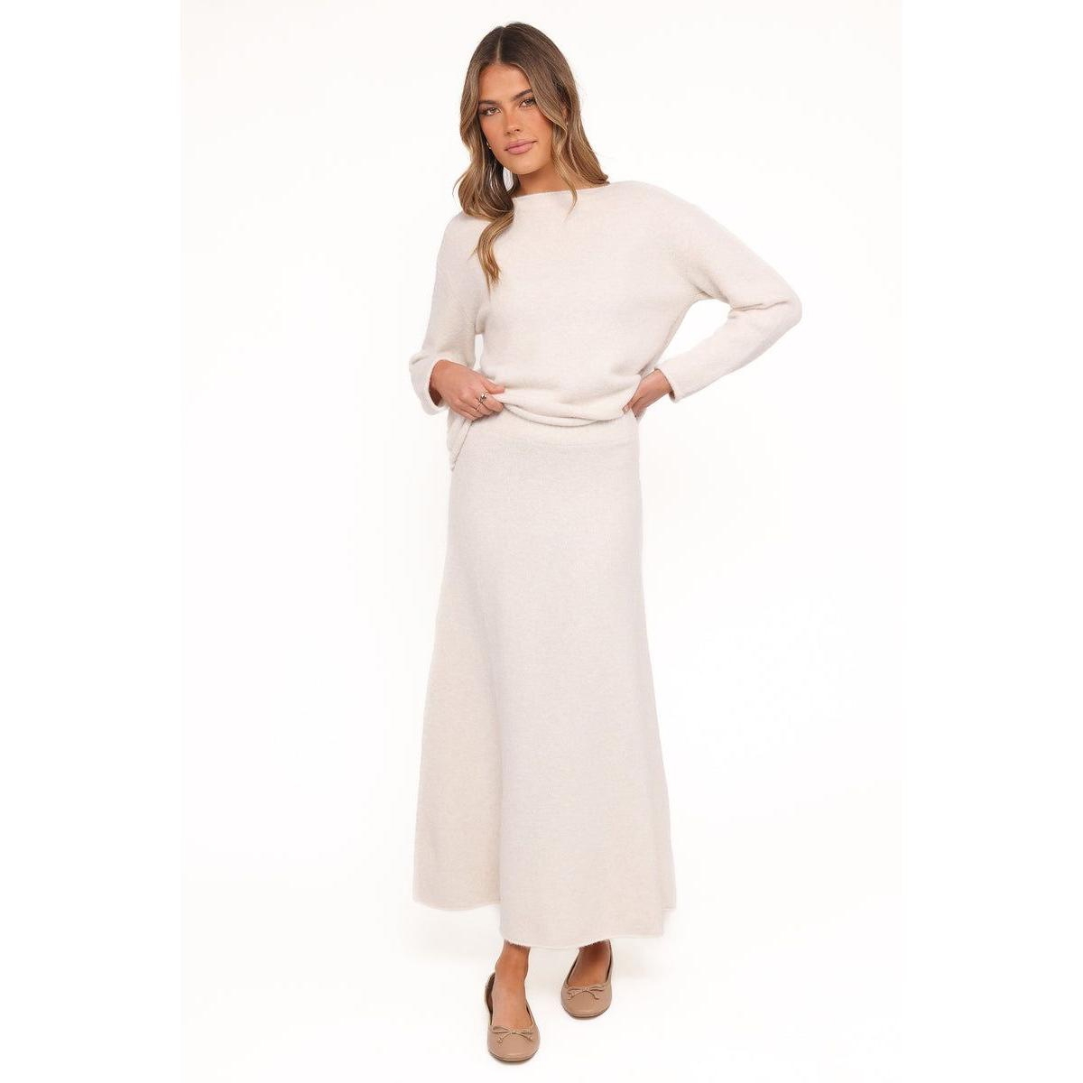 Click here for Petal and Pup Womens Willis Knitted Skirt - Cream prices