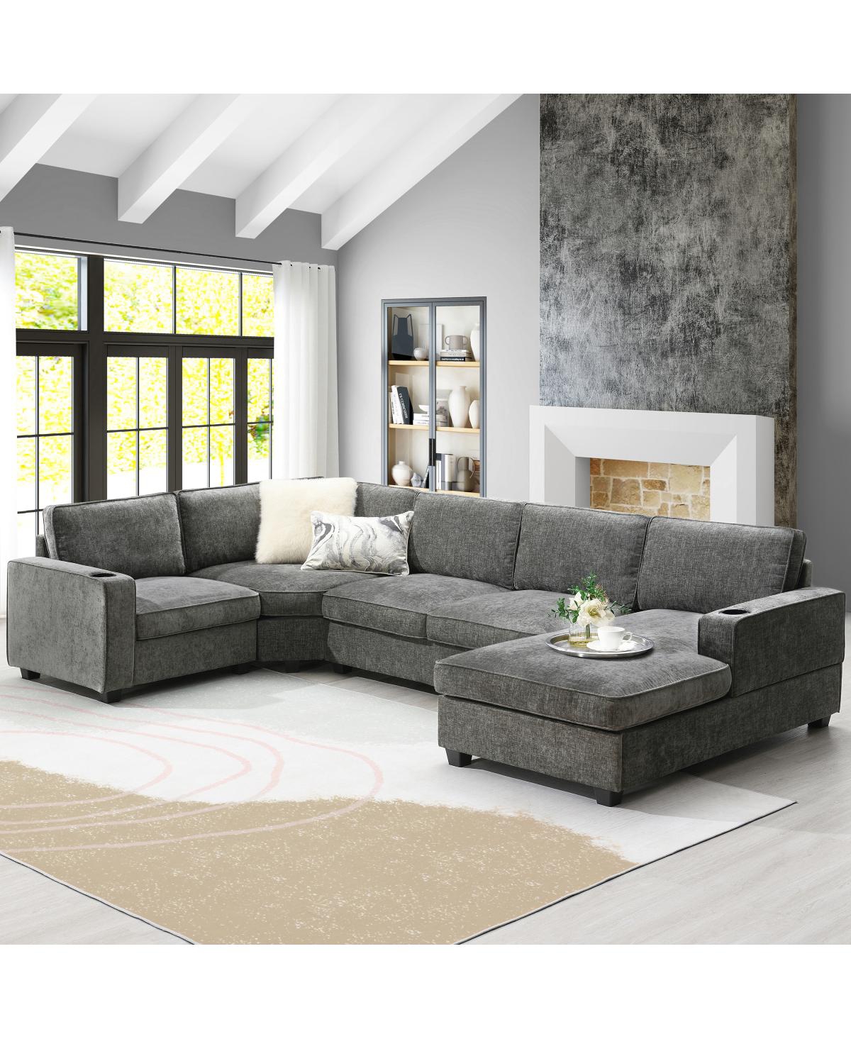 Click here for Streamdale Furniture U-Shaped Sectional Sofa  6 Se... prices