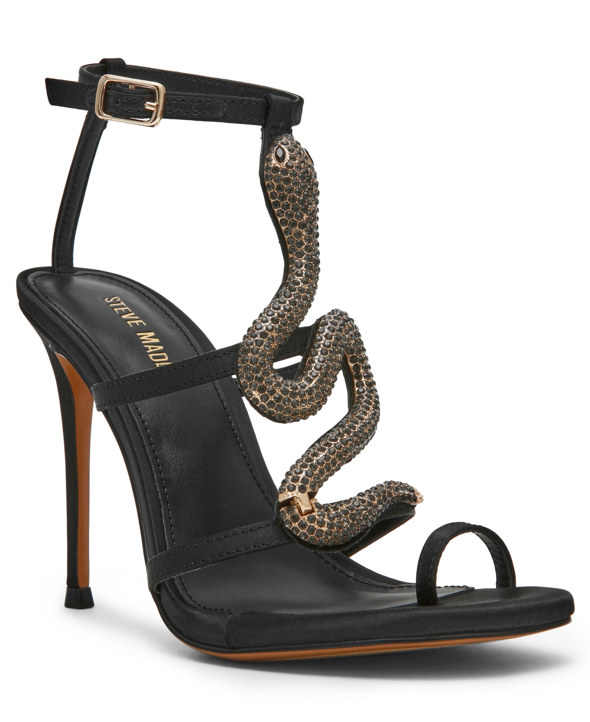 Click here for Steve Madden Womens Python Embellished T-Strap Sti... prices