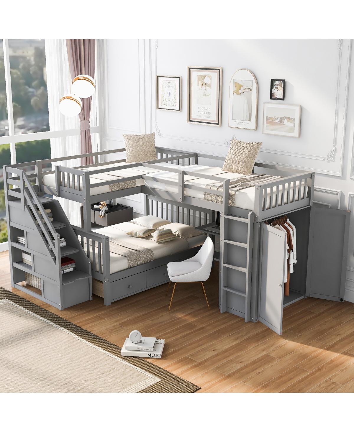 Click here for Streamdale Furniture Twin over Full L-Shaped Bunk... prices