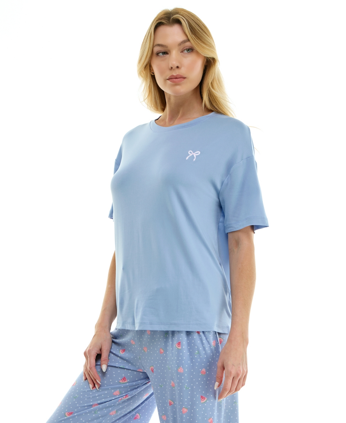 Click here for Roudelain Womens Drop Shoulder Crew Neck Top - Ser... prices