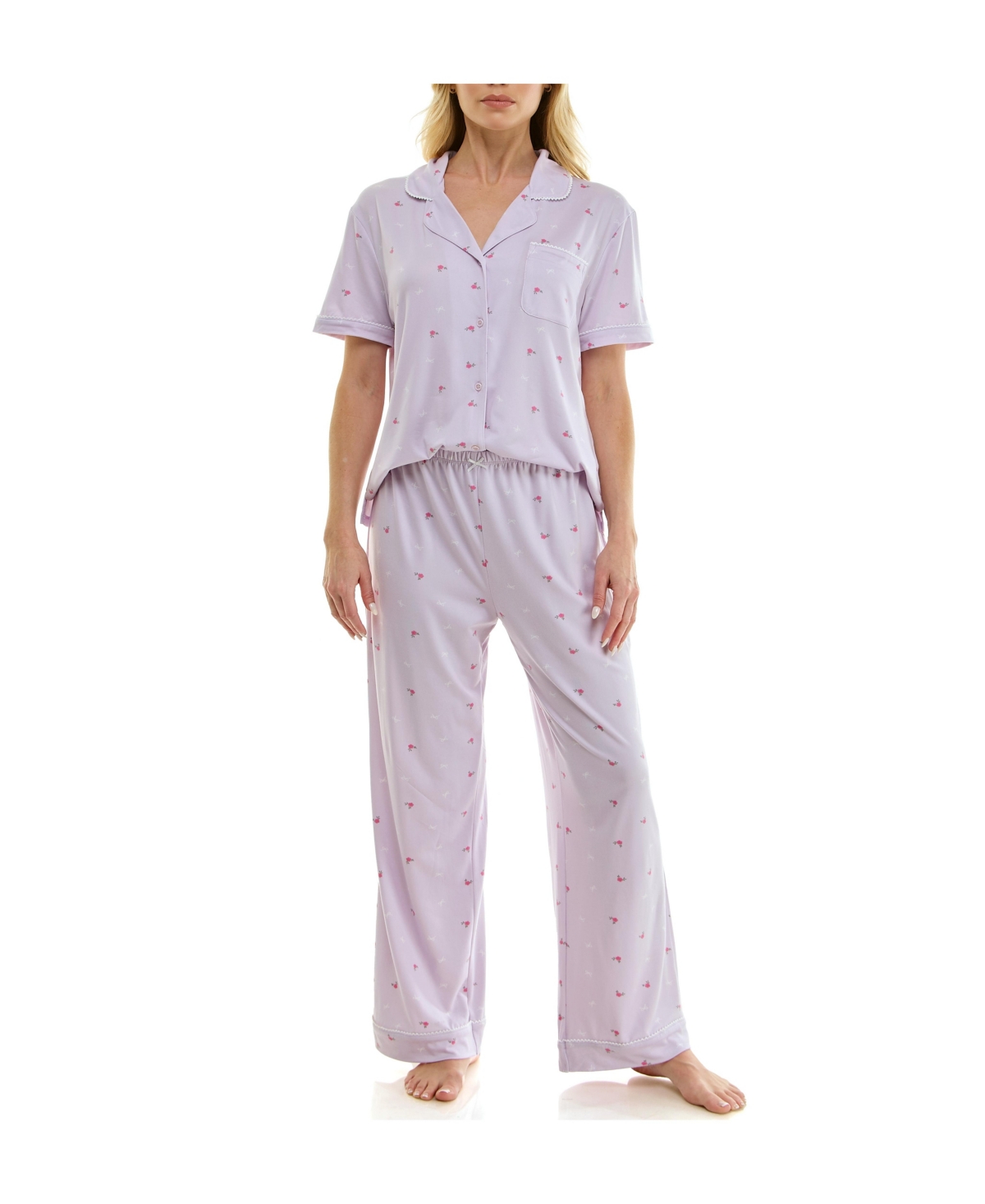 Click here for Roudelain Womens Short-Sleeve Shirt and Pants  2-P... prices