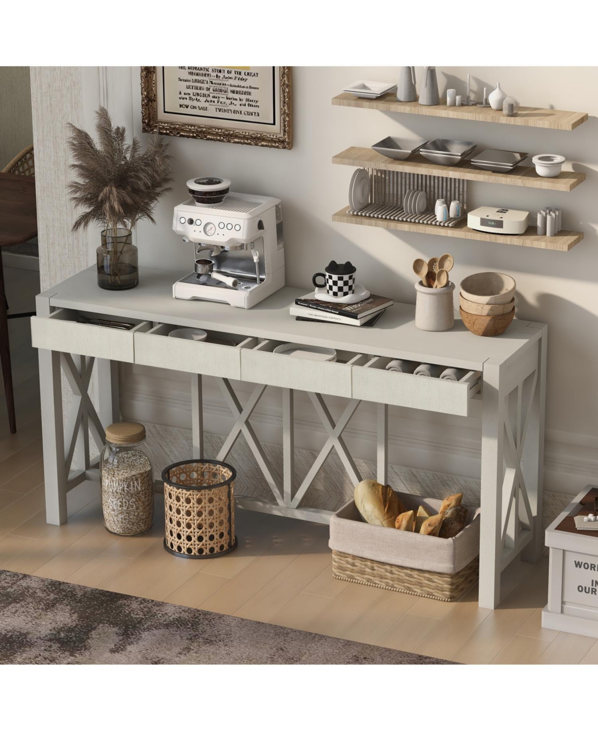 Click here for Streamdale Furniture 60" Acacia Console Table... prices