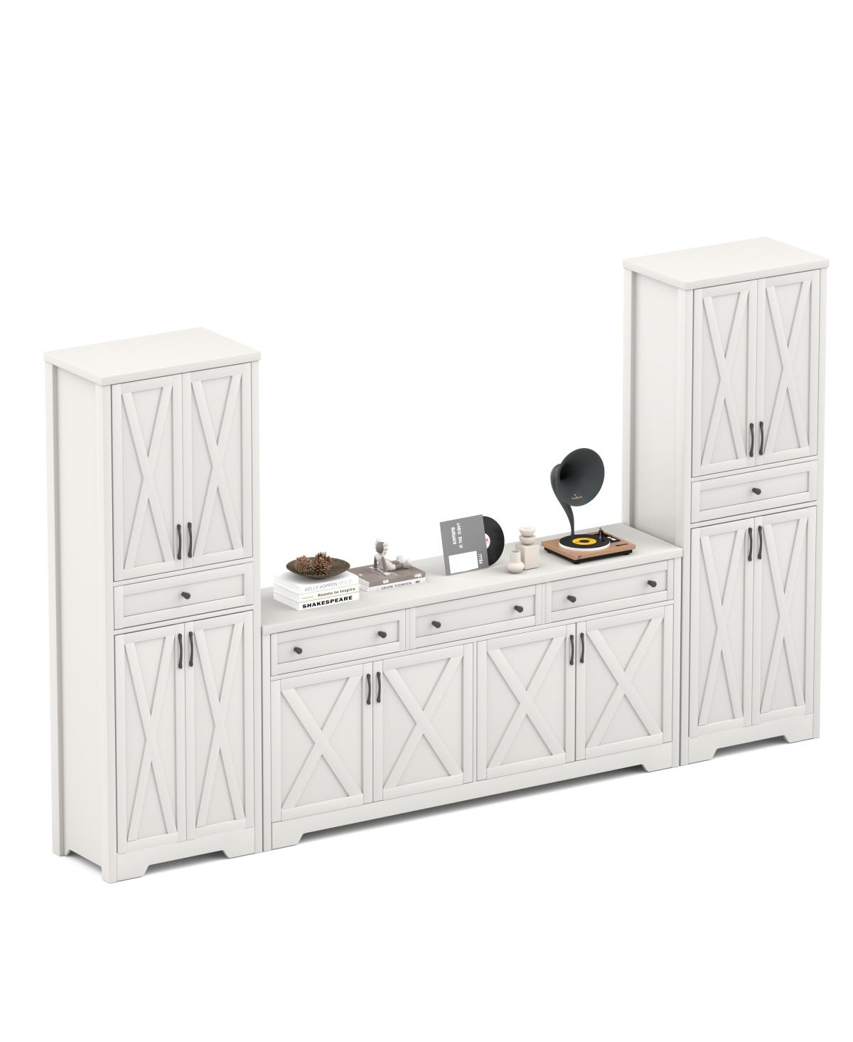Click here for Streamdale Furniture Tv Cabinet Set: Multifunction... prices